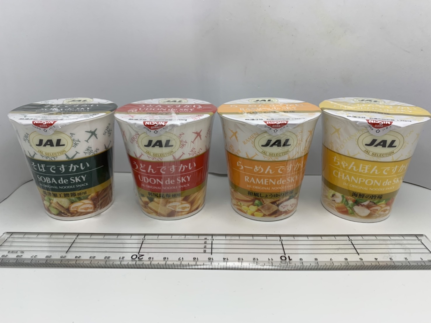 JAL SELECTION JAL ORIGINAL NOODLE SNACK ですかい 全4種類 1個価格 約140円 もう迷わないシリーズ ...